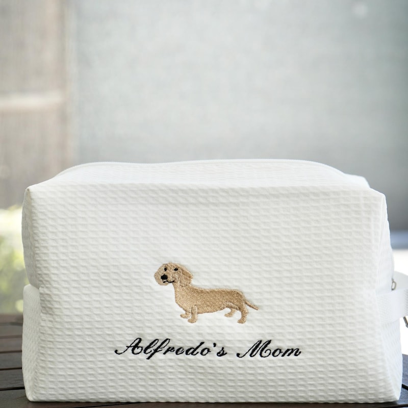 Makeup Bag Dog Embroidery - Etsy