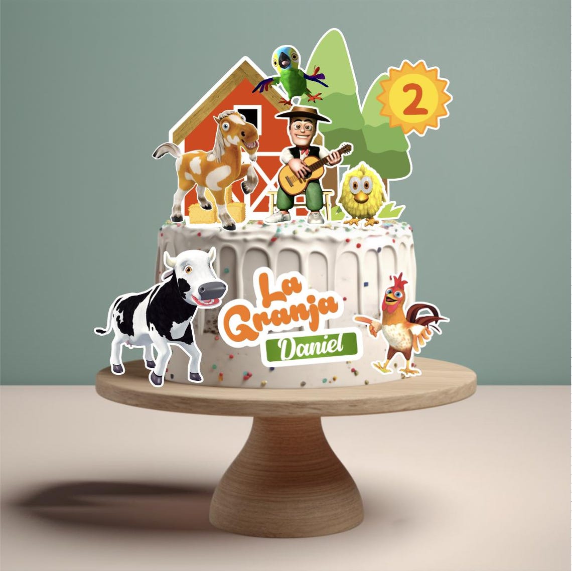 The Farm Cake Toper - Etsy