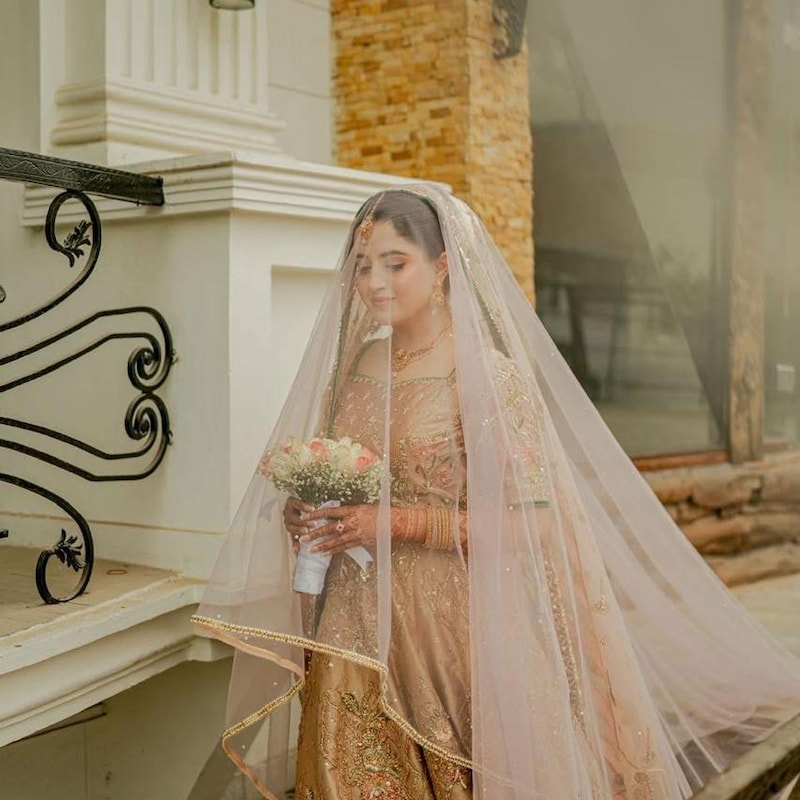 Gold Wedding Veil Saree - Etsy UK