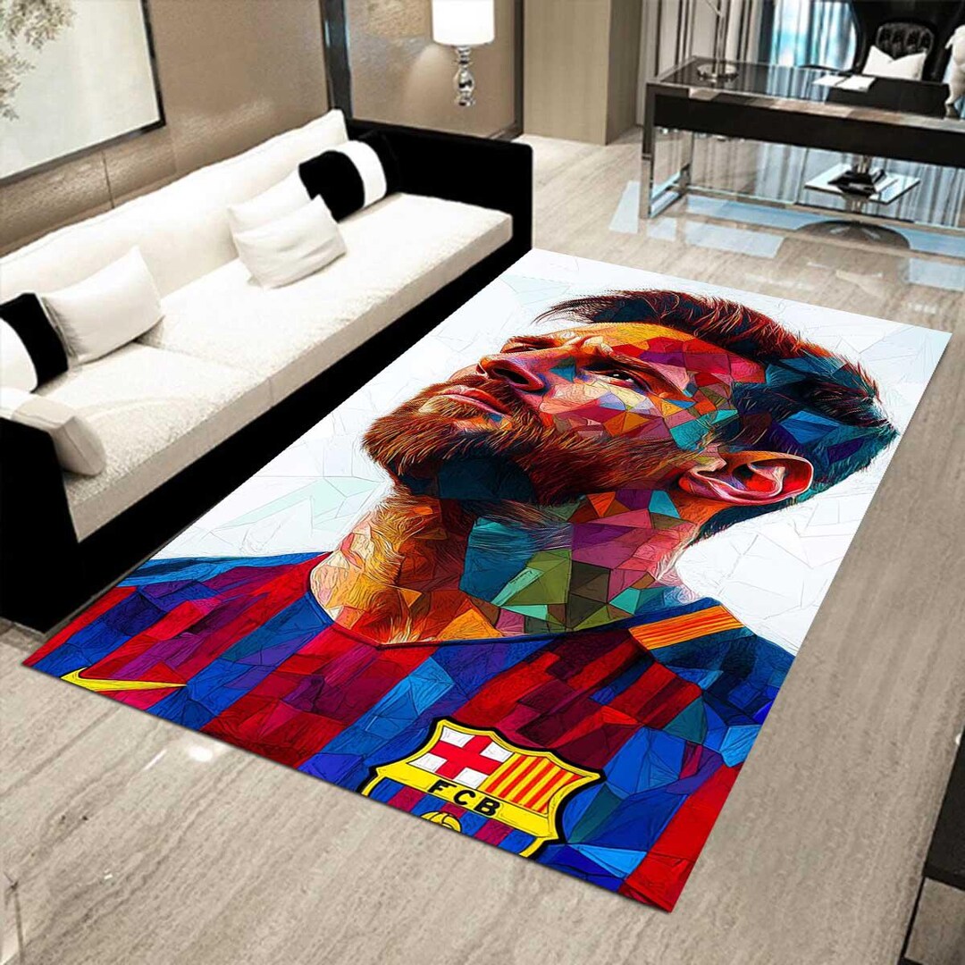 Lionel Messi Rug, Messi Rug, GOAT Rug, İllustration Messi Rug, Artwork ...