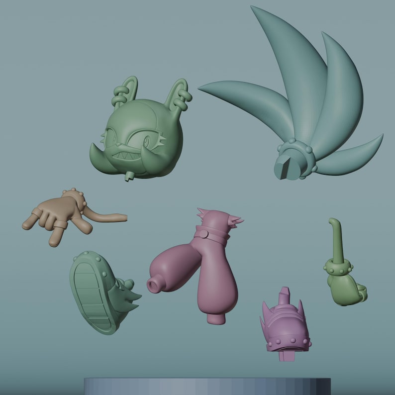 Surge the Tenrec STL, Sonic the Hedgehog IDW Sculpture for 3D Printer ...