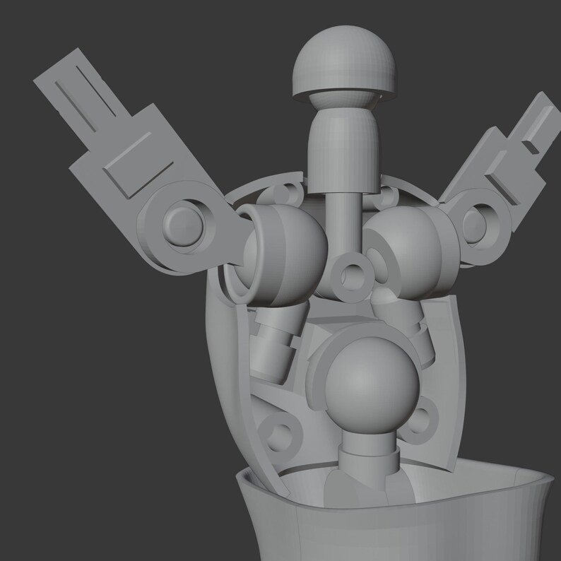 BJD Mechanical Kit - Digital STL - Ball Joint Doll Base for 3D Printing ...