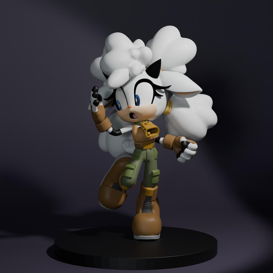 Lanolin the Sheep STL, Sonic the Hedgehog IDW Sculpture for 3D Printer ...