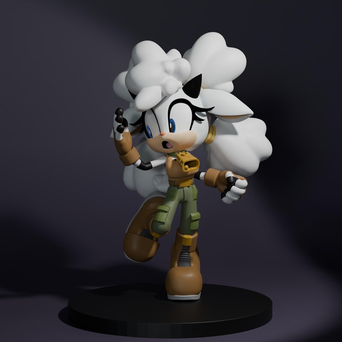 Lanolin the Sheep STL, Sonic the Hedgehog IDW Sculpture for 3D Printer ...