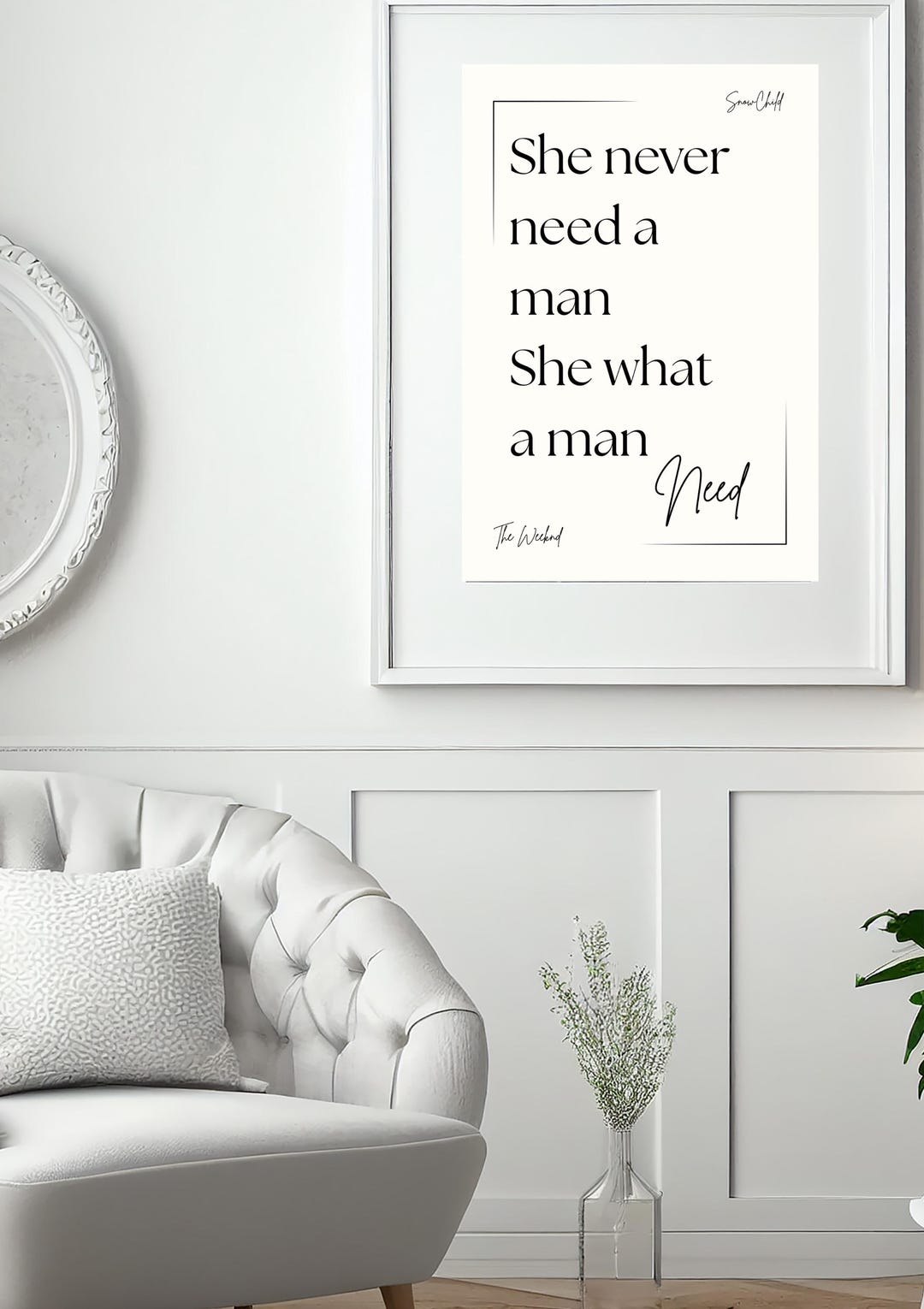 The Weeknd Snowchild Lyric Print: R&B Quote Art (digital Download) - Etsy