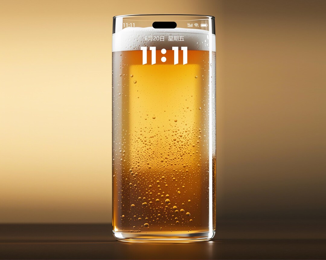 Refreshing Beer iPhone Wallpaper | 4K Mobile Lock Screen (digital Art ...