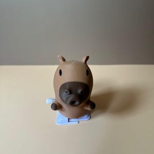 Wind-up Walking Capybara Toy – 3D Printed Desk Pet – Cute Animal Fidget ...