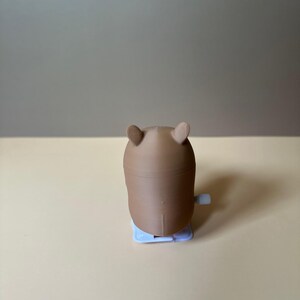 Wind-up Walking Capybara Toy – 3D Printed Desk Pet – Cute Animal Fidget ...