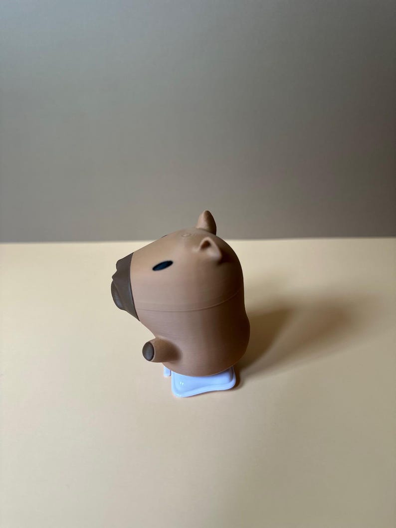 Wind-up Walking Capybara Toy – 3D Printed Desk Pet – Cute Animal Fidget ...