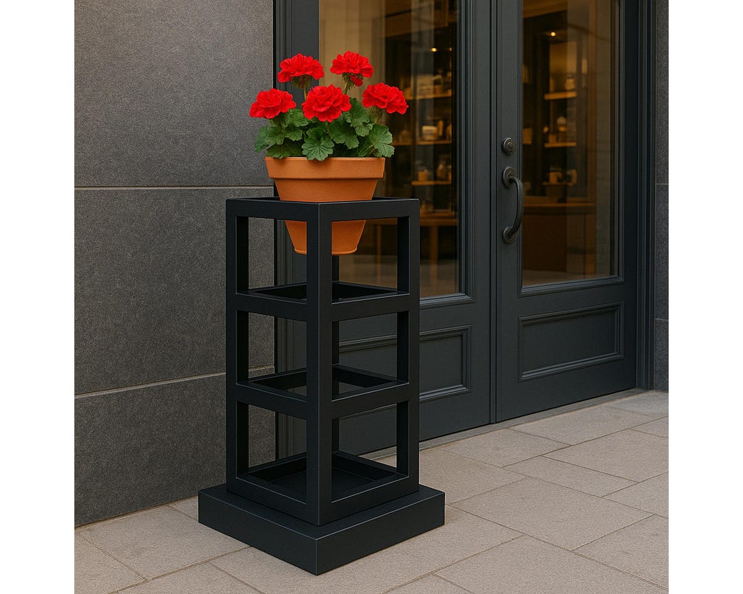 Plant Stand | Modern Garden Decor | Metal Pedestal | Flower Pot Holder ...