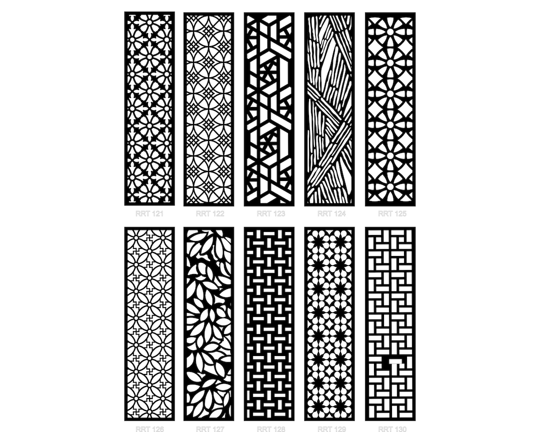 Vertical DXF Panel Files | Laser Cut Screen | CNC Plasma Art ...