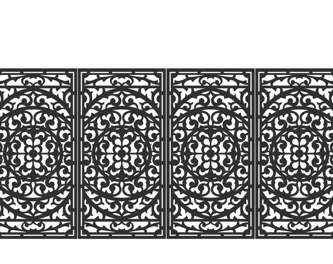 DXF Patterns File | Privacy Screen | Vinyl Decor | Panel Templates ...