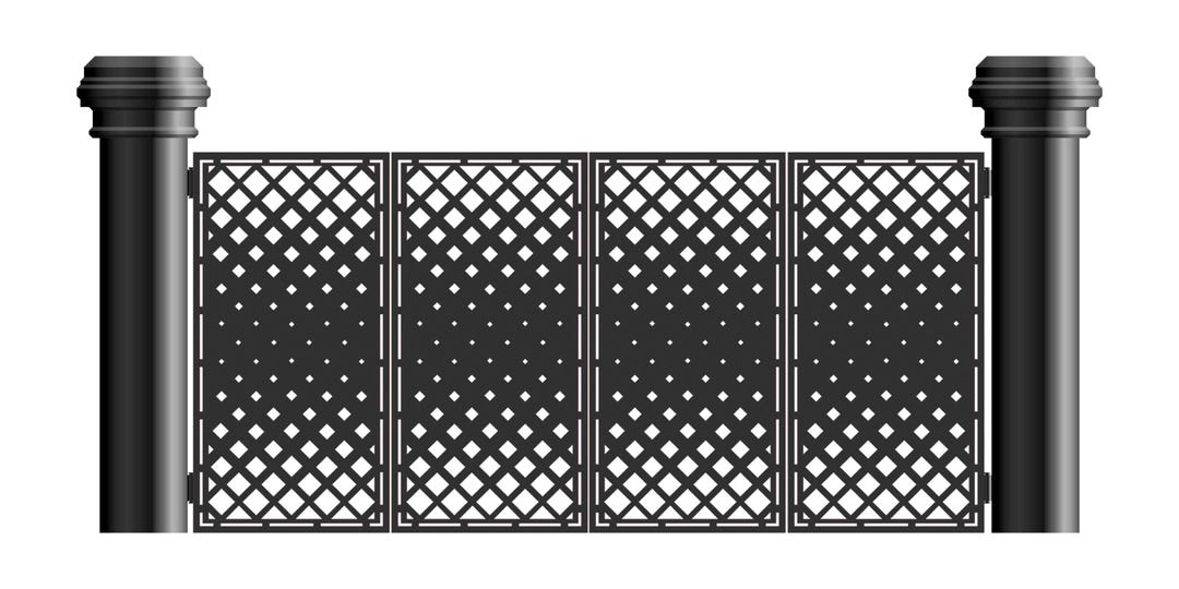 Gate Design | for Laser Cut | Metal Plasma Vector | DXF File | Ranch ...