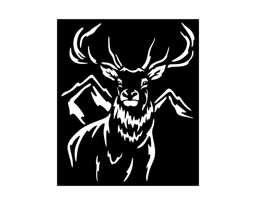Deer DXF File | Majestic Stag Vector | CNC Plasma Cut Ready | Laser ...