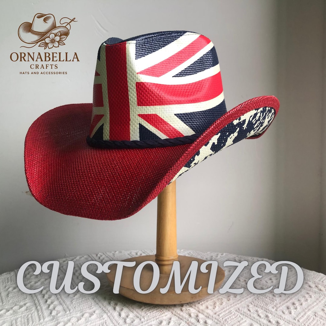 British Rodeo Rebel Unisex Cowboy Patriotic Hat for Women and Men - Etsy