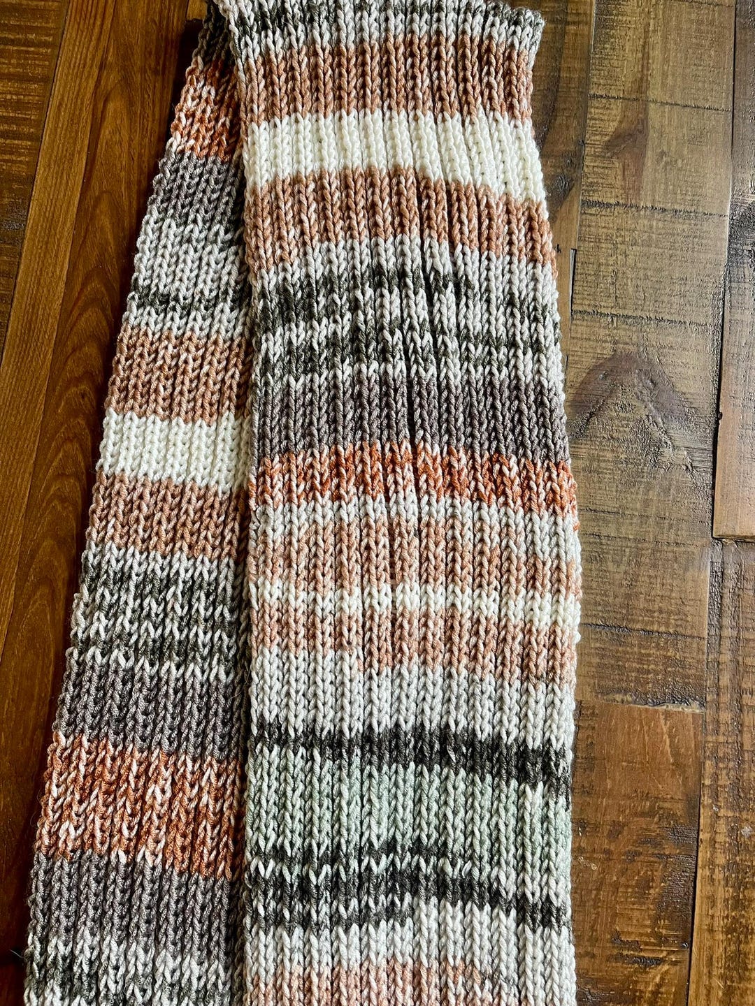 Basic Ribbed Scarf Knitting Pattern Digital Download Beginner Friendly ...