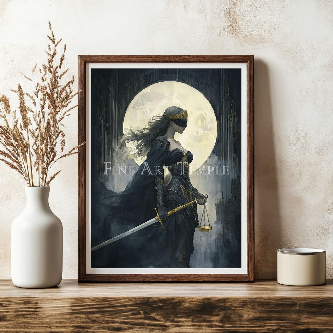 Themis, Warrior of Justice — Ancient Goddess, Gothic Blind Deity ...