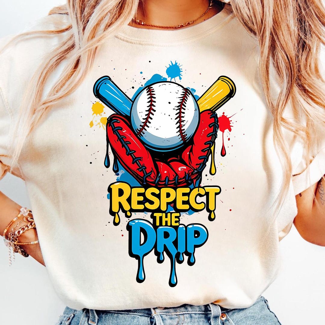 Baseball Drip PNG, Ice Cream Drip Png, Respect the Drip Png, Baseball ...