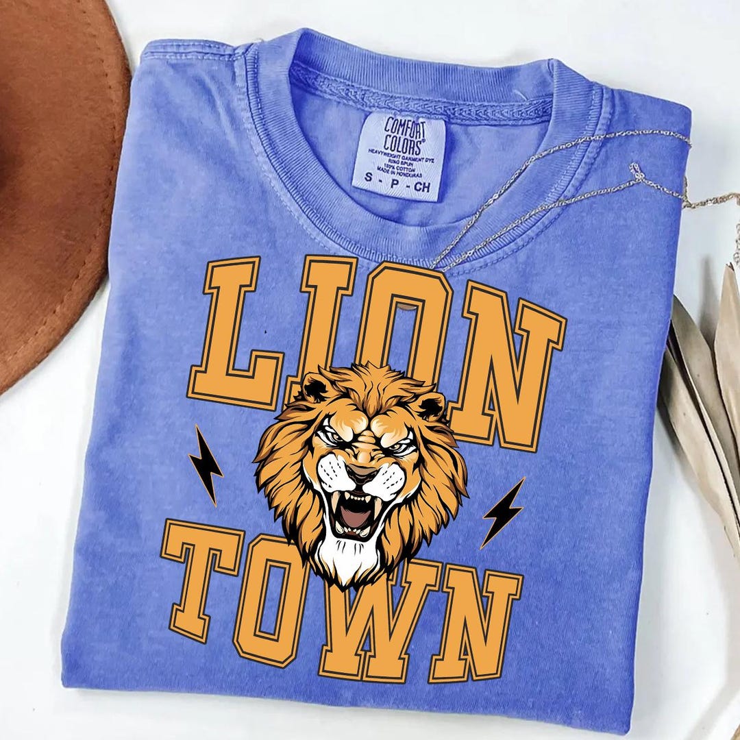 Lion Town PNG, Lions School Mascot Sports Team League, Lions Football ...