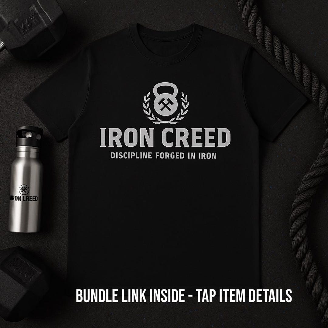 IRON CREED Tee - Discipline Forged in Iron | Gym Shirt for Men ...