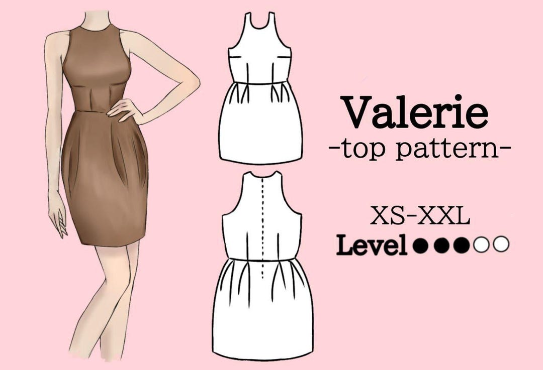 Valerie /linen Dress Pattern / Shift Dress / Pdf Sewing Pattern-a-line ...