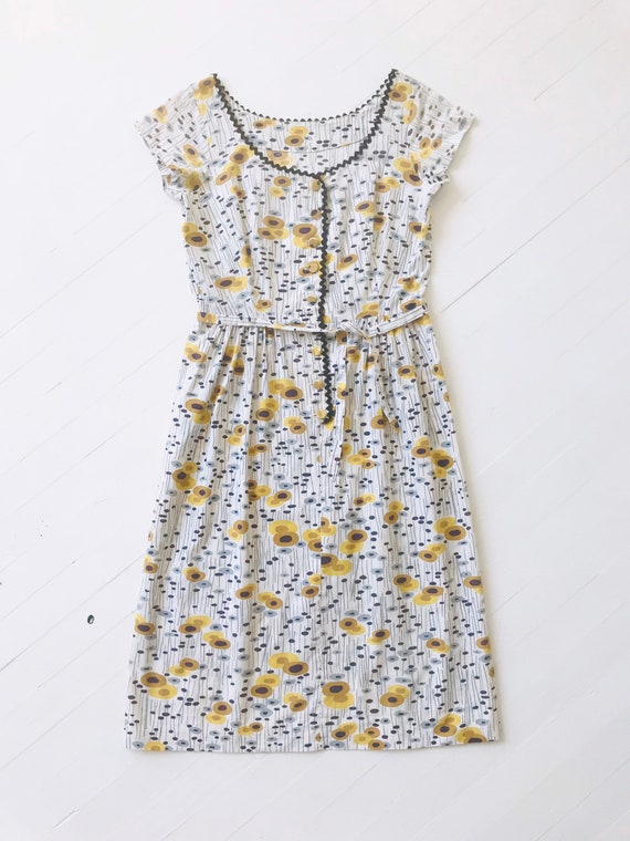 1960s Printed Ric-Rac Dress - Gem
