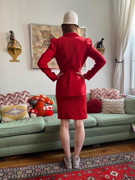 Thierry Mugler Red Shooting Star Suit - Gem