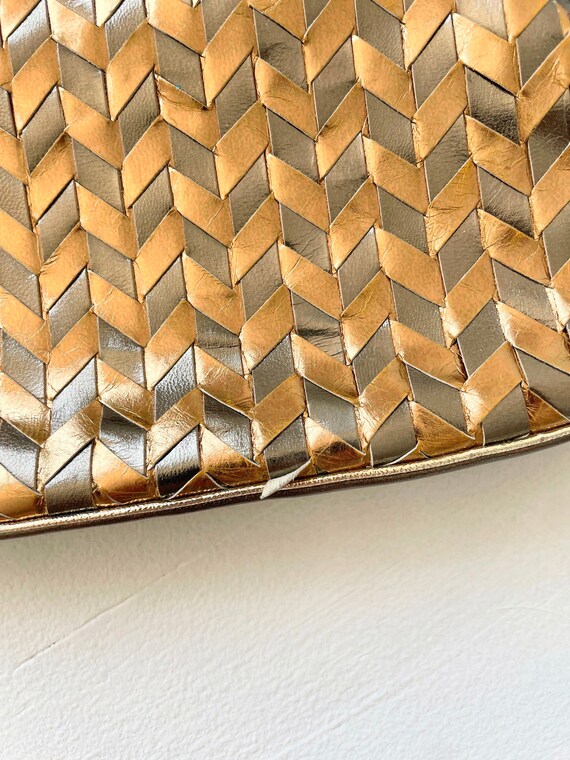 1980s Woven Metallic Bag - Gem