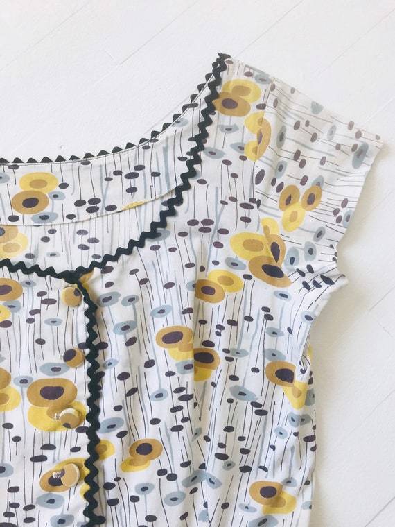 1960s Printed Ric-Rac Dress - Gem