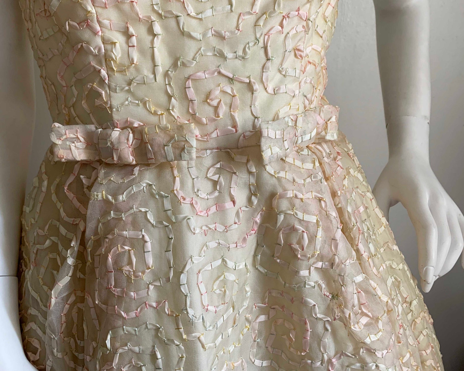 1950s Pastel Puff Dress - Etsy