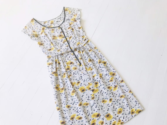 1960s Printed Ric-Rac Dress - Gem