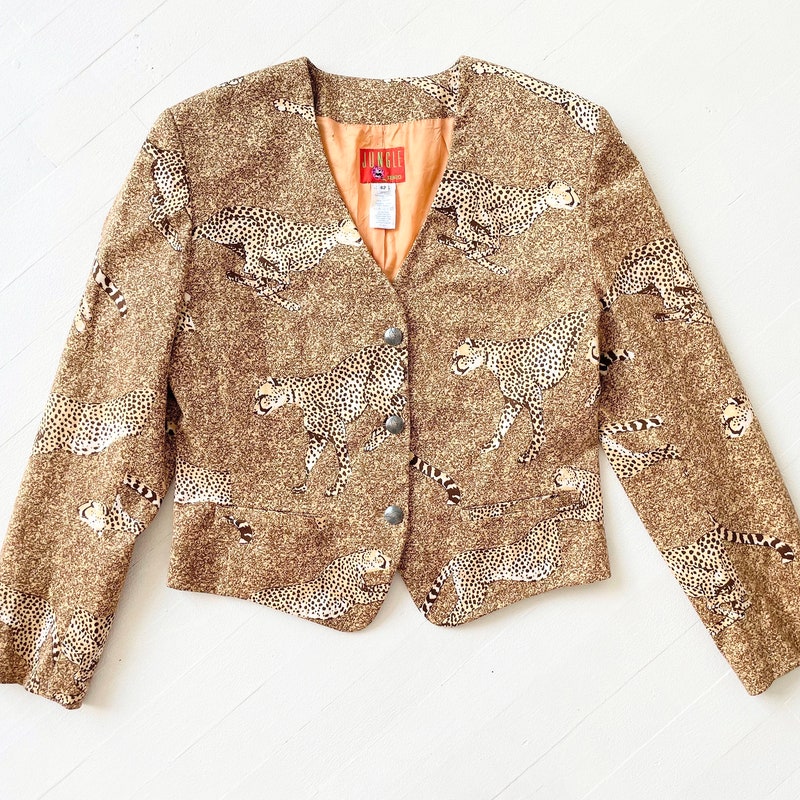 Cat Print Jacket - Etsy
