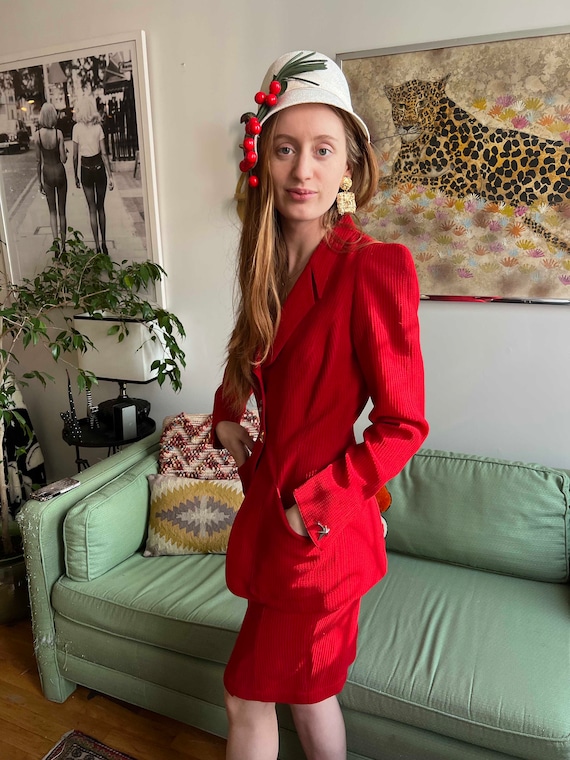 Thierry Mugler Red Shooting Star Suit - Gem