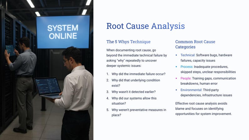 IT Post Incident Review Template | Root Cause Analysis (editable) - Etsy