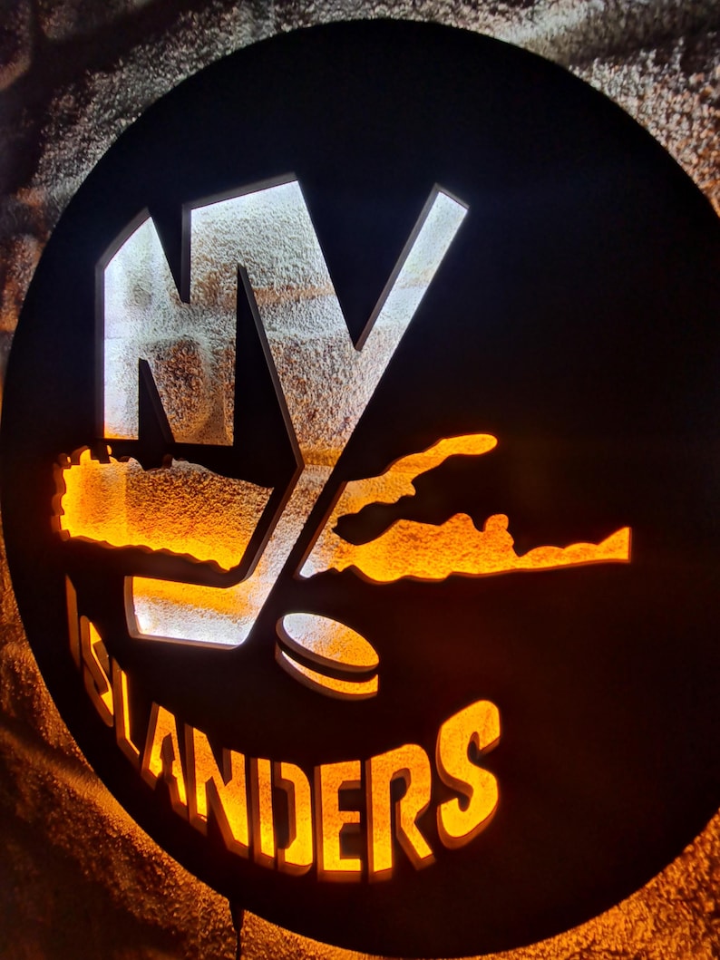 New York Islanders Led Lighted Sign, Ny Islanders Ice Hockey Team ...