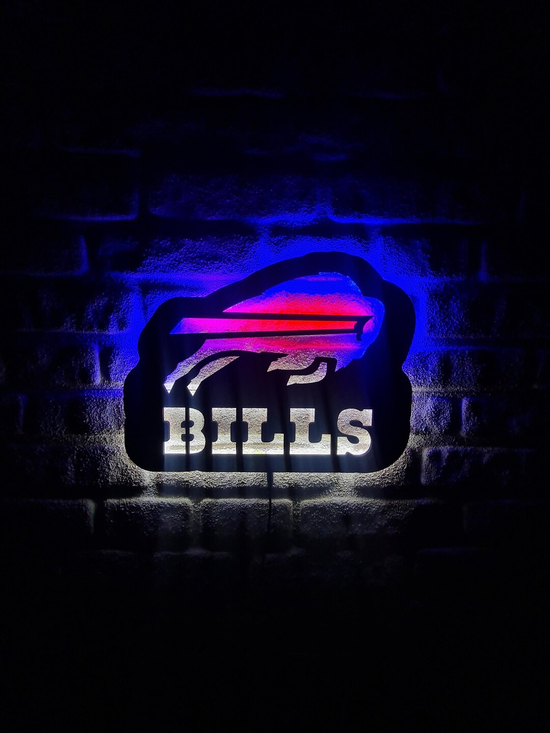 Buffalo Bills Led Lighted Sign, American Football Team Emblem ...