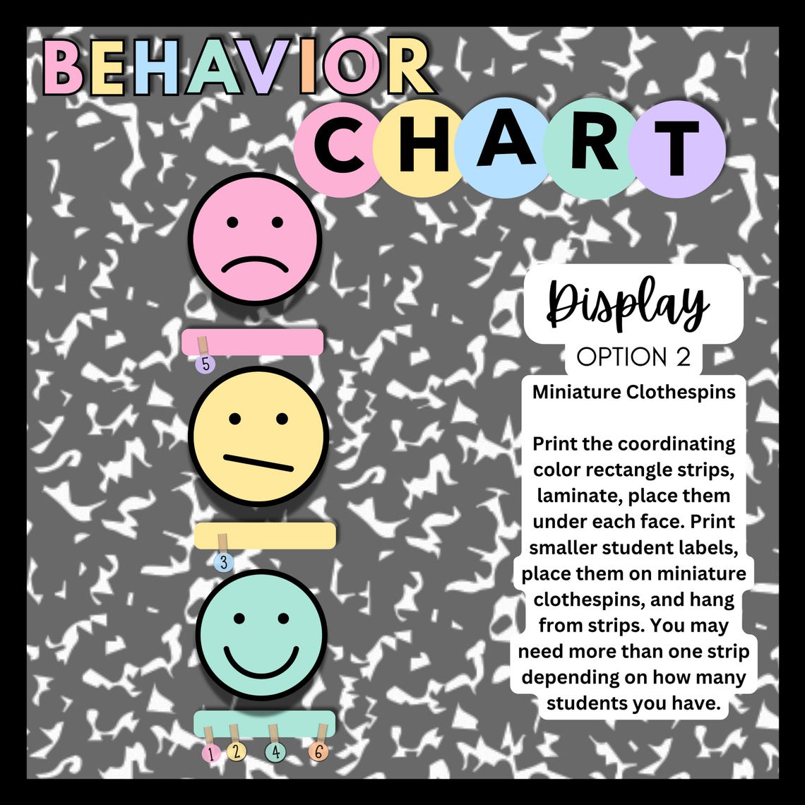 Composition Cutie Behavior Chart Bundle | Printable Classroom ...