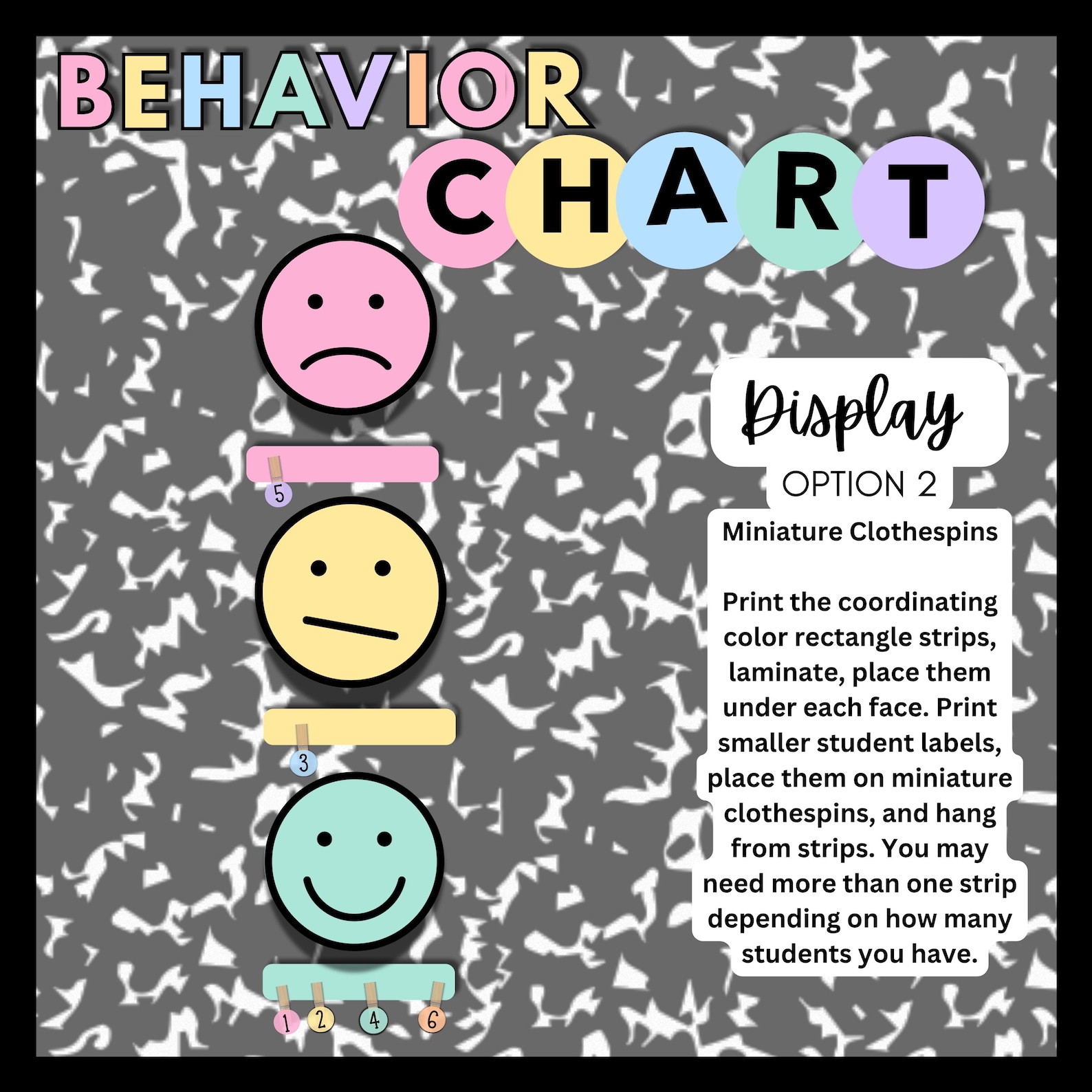 Composition Cutie Behavior Chart Bundle | Printable Classroom ...