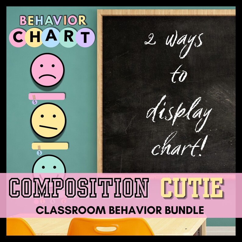 Composition Cutie Behavior Chart Bundle | Printable Classroom ...
