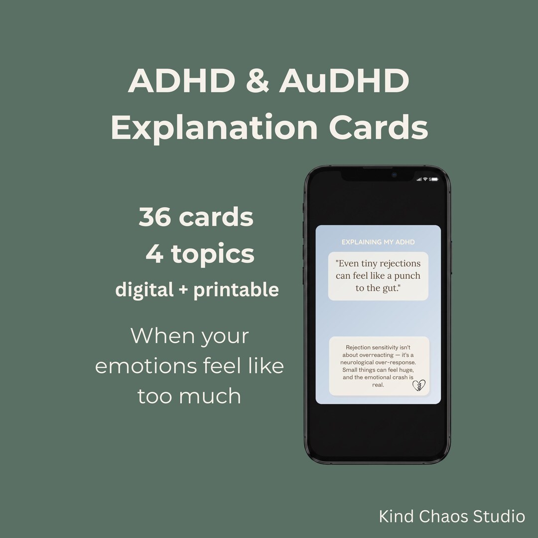 ADHD Rejection Sensitivity & Shame Cycles Cards | Emotional Regulation ...