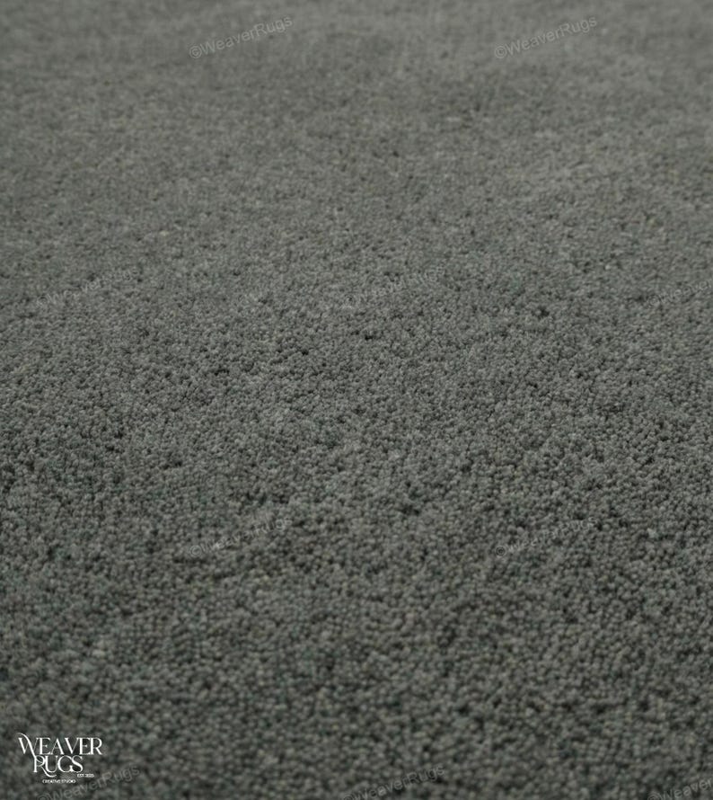 Liso Modern Solid Fine Wool Hand Tufted Ash Grey Rug - for Living Room ...