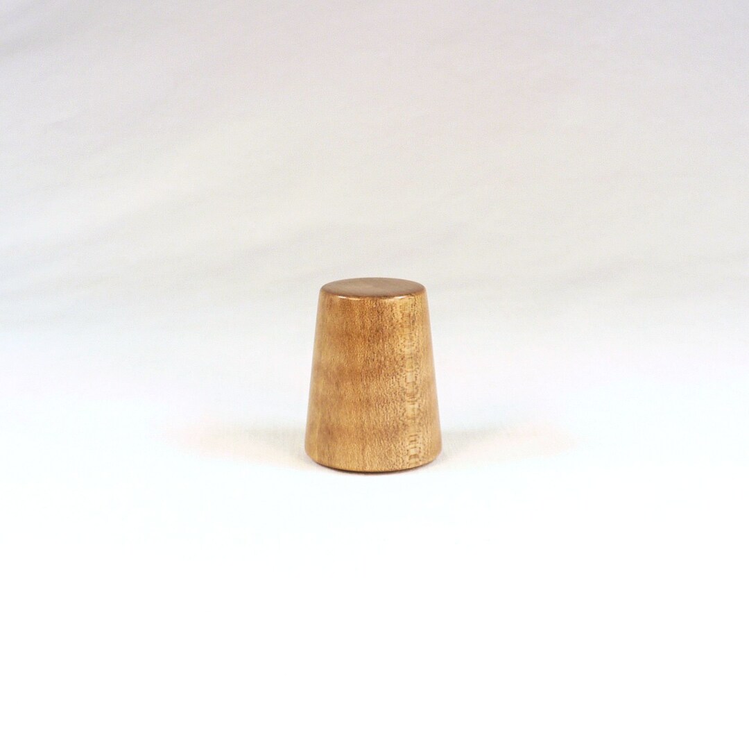 Wood Lamp Finial Curly Maple Taper Pattern 1, 1.5" Tall X 1.25" Dia - Etsy