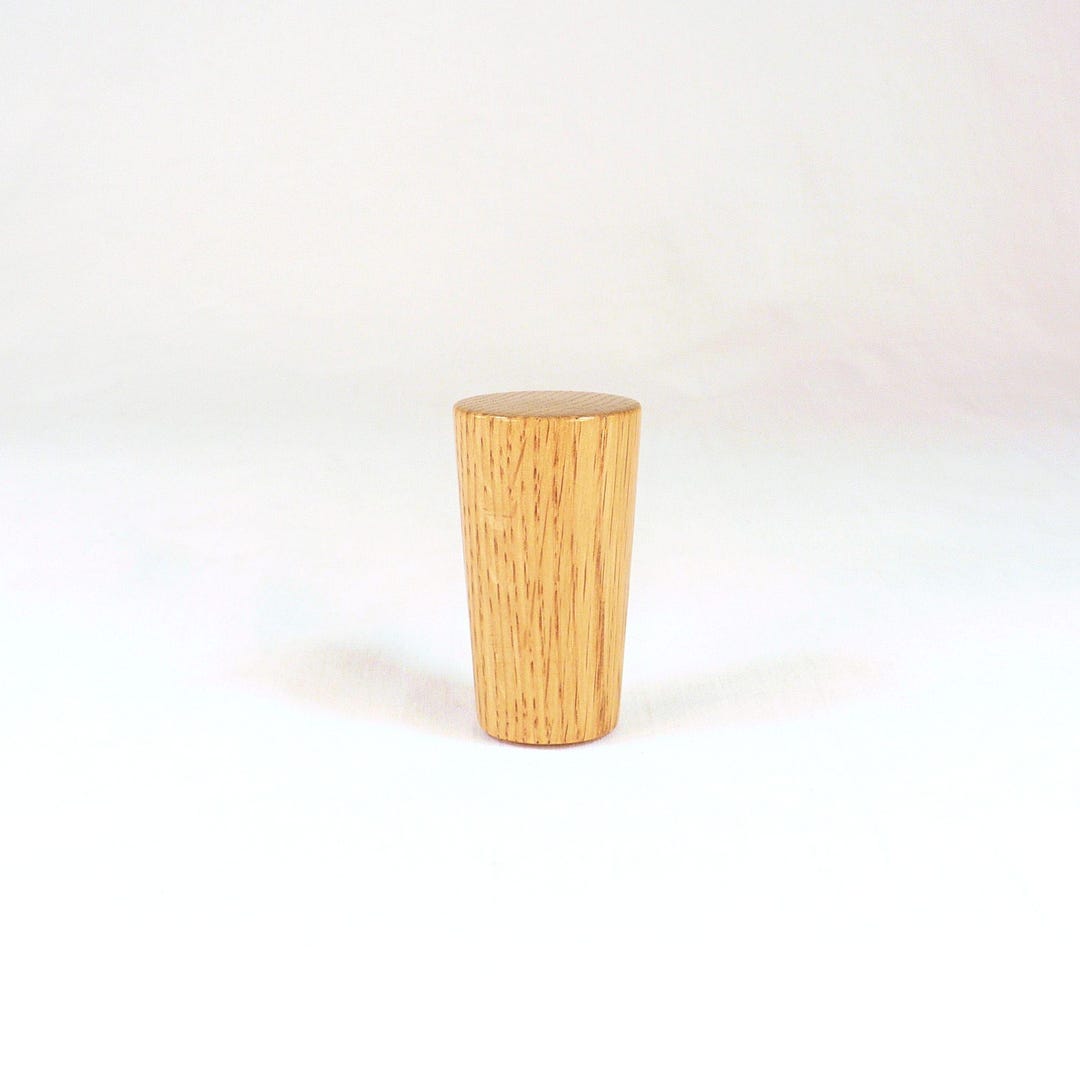 Wooden Lamp Finial White Oak Taper 8A, 2.25" Tall X 1.25 Diameter - Etsy