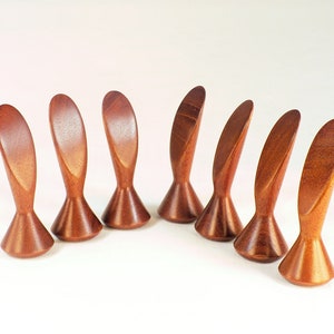 Mahogany Lamp Finial, Crescent Pattern, 3 Tall X 1.1 Dia - Etsy