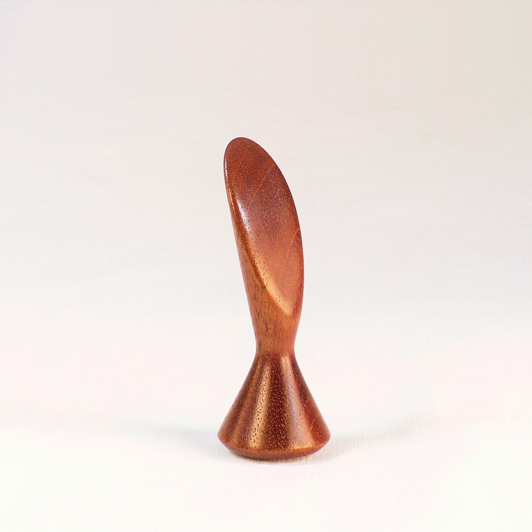 Mahogany Lamp Finial, Crescent Pattern, 3" Tall X 1.1" Dia - Etsy