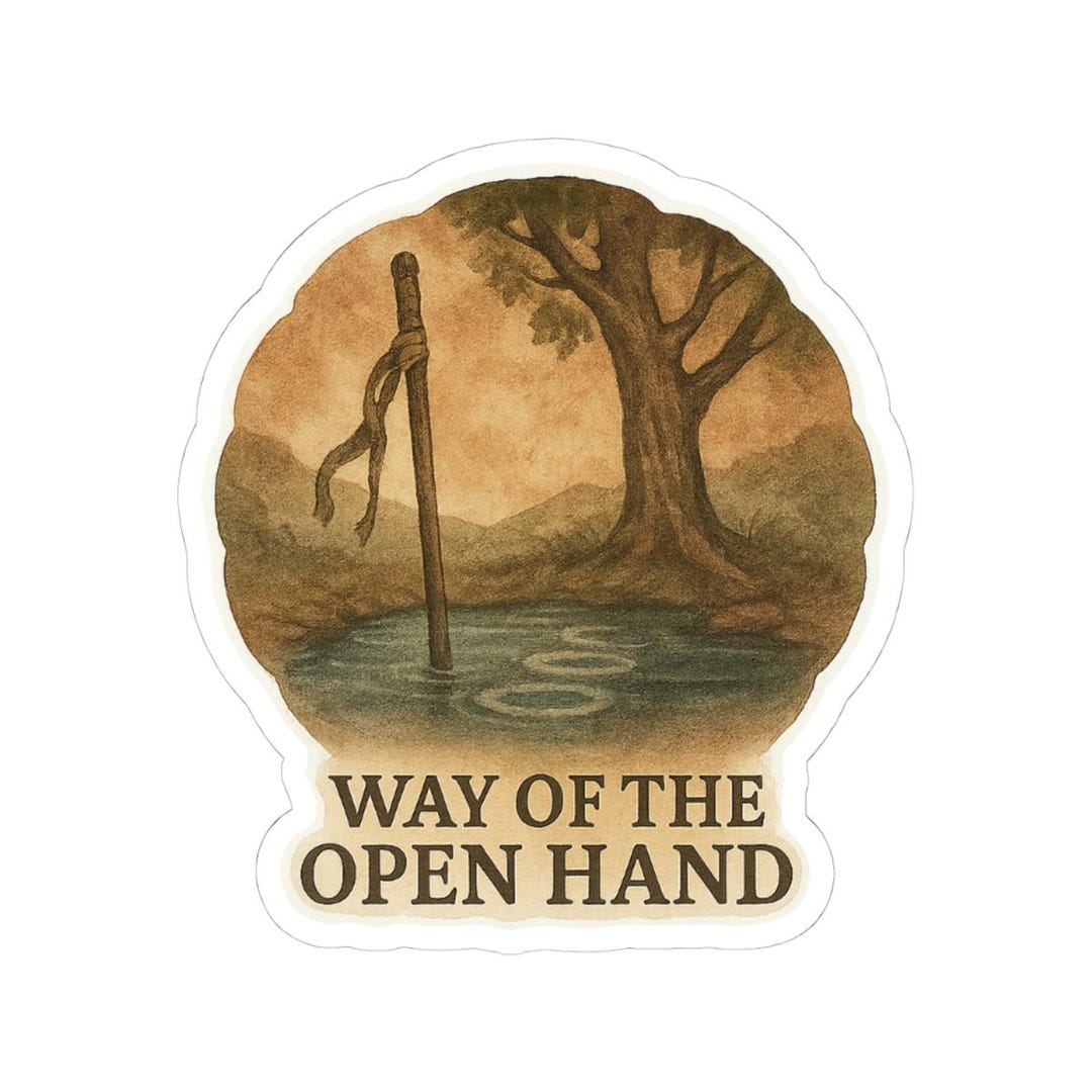 D&D Monk Sticker: Way of the Open Hand - TTRPG Vinyl Art - Etsy