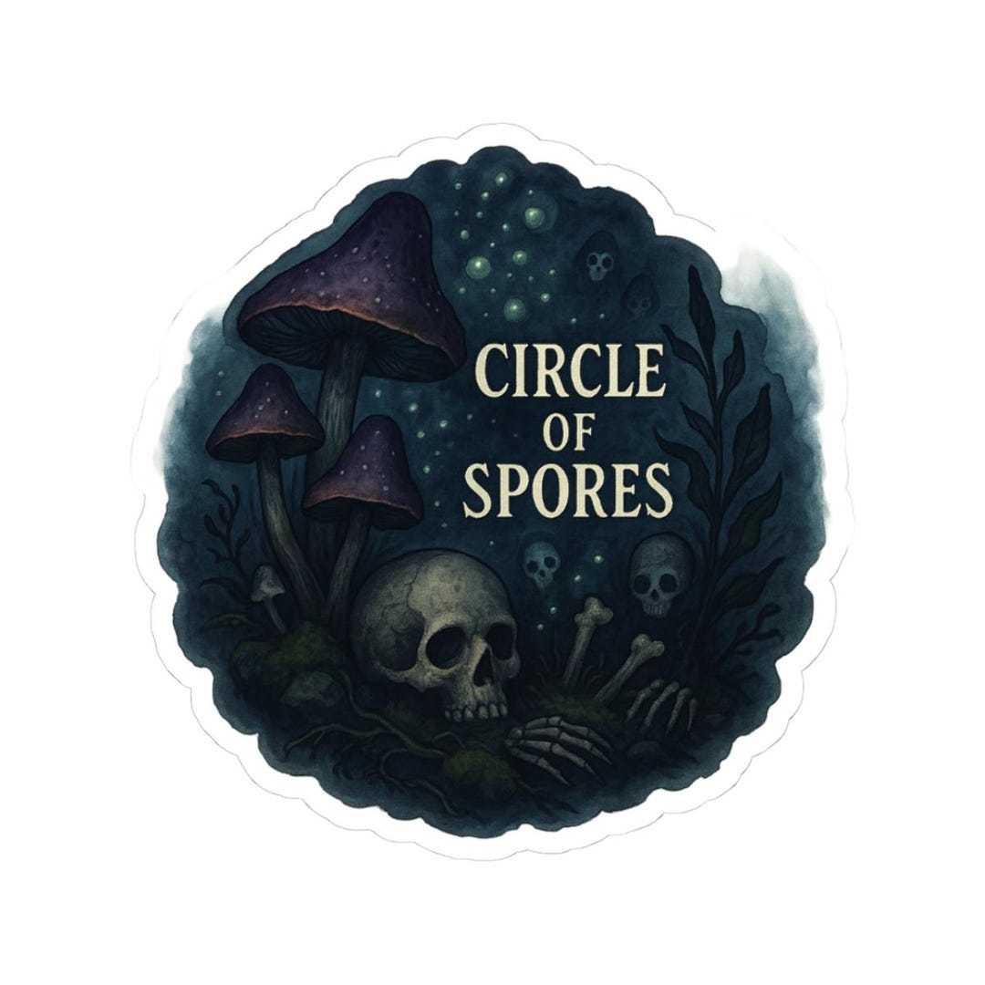 Circle of Spores Druid Sticker - Gothic Dnd Vinyl Sticker for Fungi ...