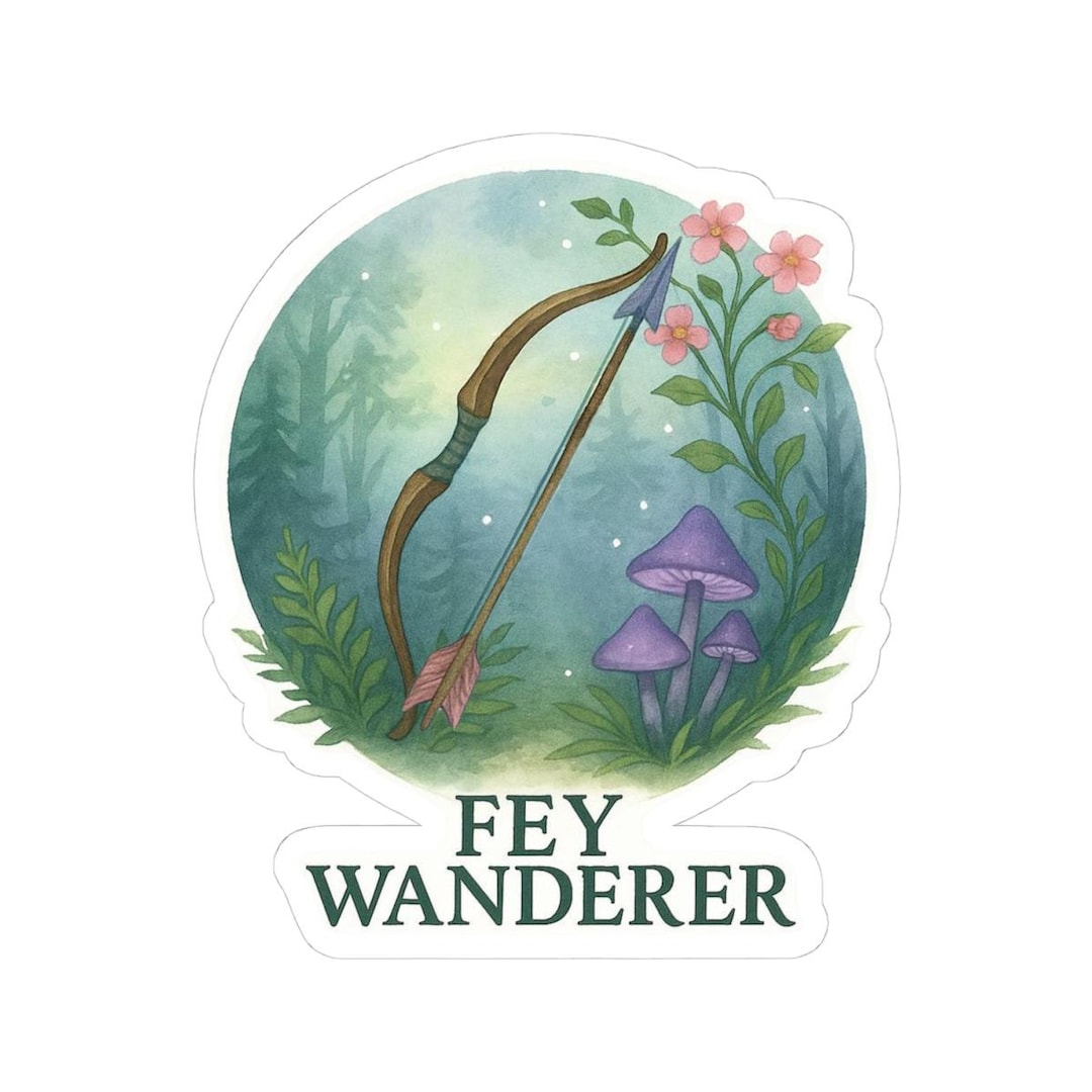 Fey Wanderer Ranger Sticker: Cottagecore Dnd Vinyl Decal - Etsy
