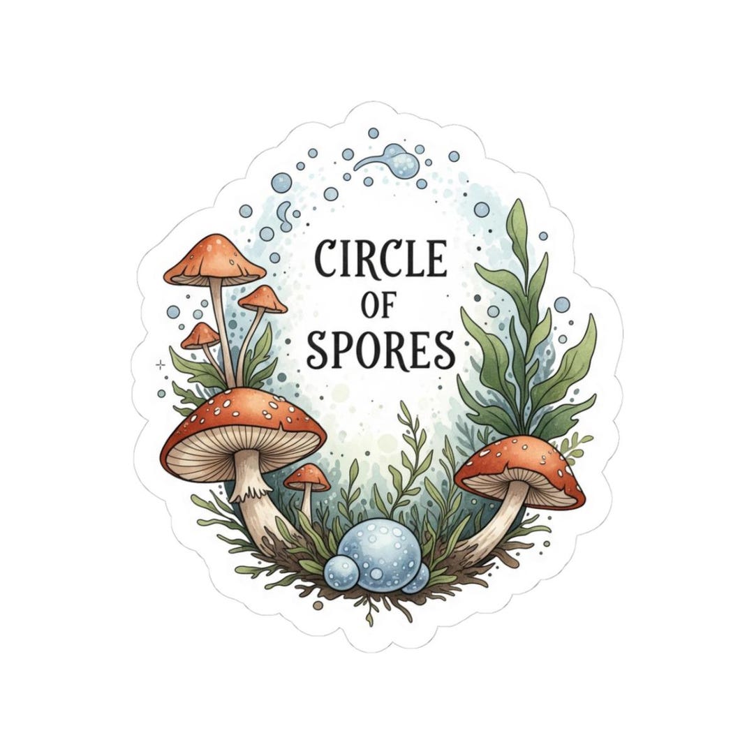 Circle of Spores Druid Sticker: D&D Mushroom Magic Vinyl Decal - Etsy