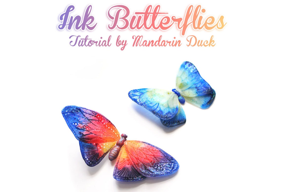 Ink Butterfly Polymer Clay Tutorial PDF Tutorial - Etsy